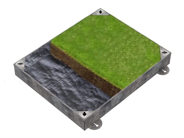 Buy EcoGrid Grass Top Recessed Drain Cover | Recessed Manhole Covers ...