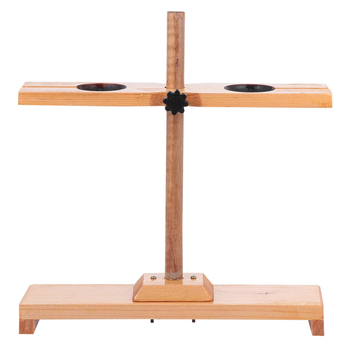 ULTECHNOVO Adjustable Wooden Funnel Stand 2 Holes Separation Funnel ...