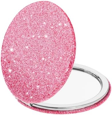 Amazon.com: Dimeho Cosmetic Compact Mirror Folding Glitter Round Mini ...
