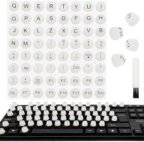 64 Pcs Raised Keyboard Stickers for Long Nails, Silicone Long Nail ...