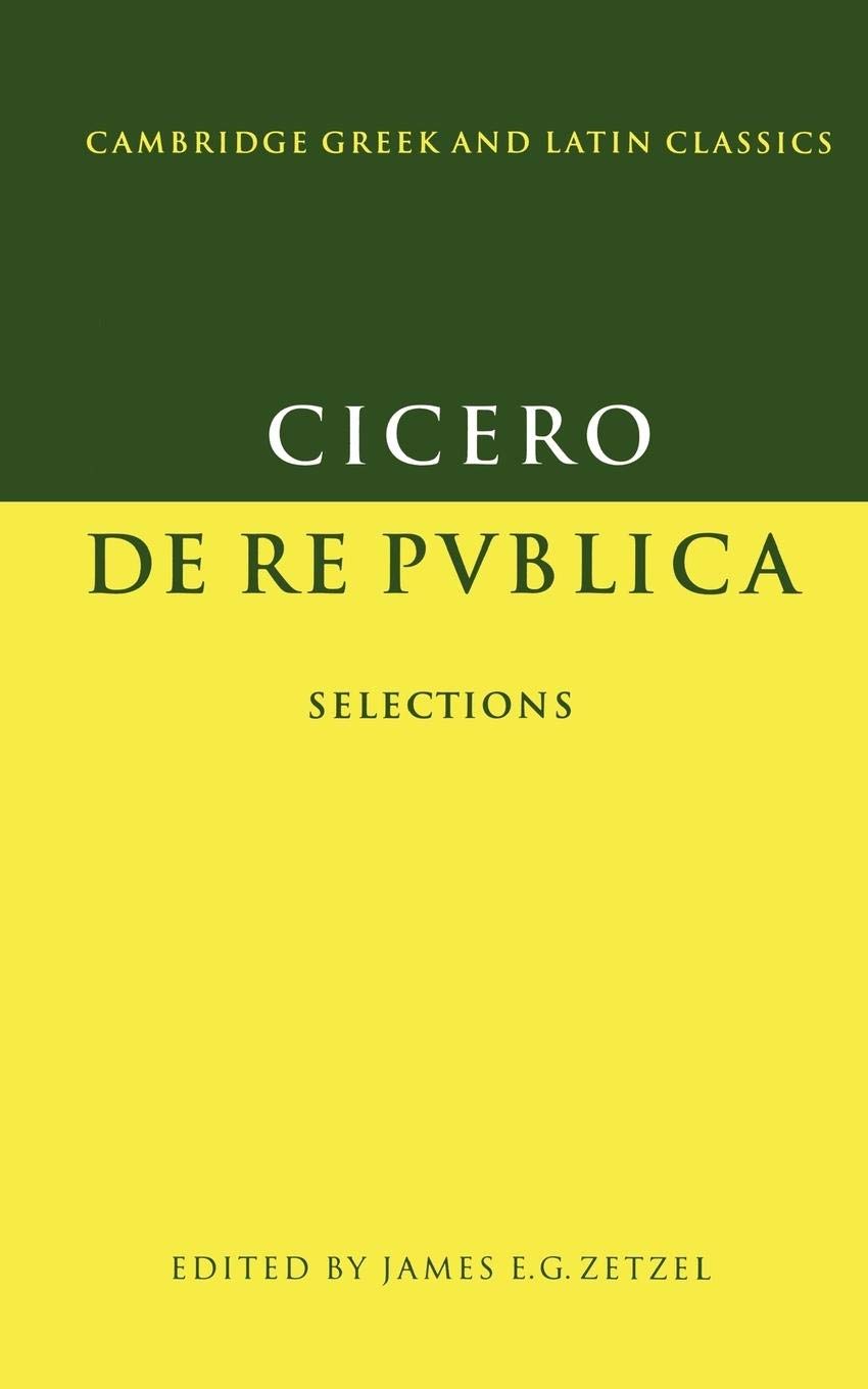 Amazon.com: De re publica: Selections (Cambridge Greek and Latin ...