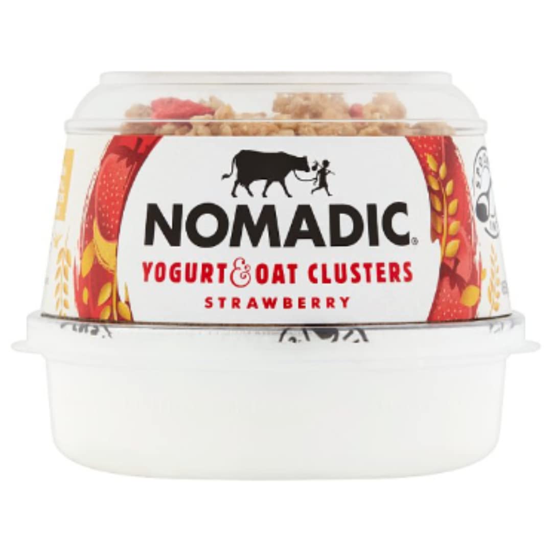 Nomadic Yogurt & Oat Clusters Strawberry 169g x 6 : Amazon.co.uk: Grocery