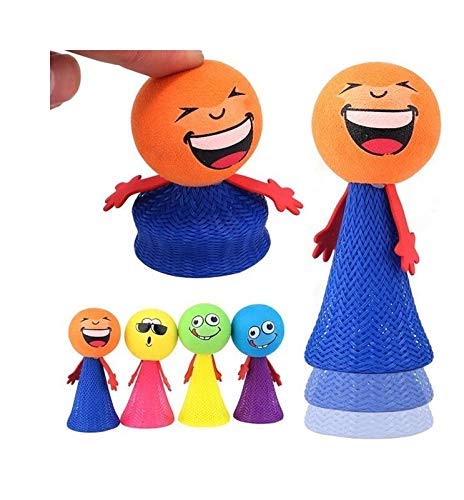 Birthday Popper Set of 15 Smiley Emoji Jump Toy | Jumper | Multi Color ...