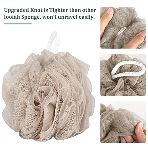 Snapklik.com : Bath Sponge Shower Loofahs, 4 Pieces Soft Net Body ...