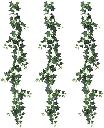 Amazon.com: Sggvecsy 3 Pcs Artificial Ivy Vines Kit 6.4Ft Odorless Silk ...