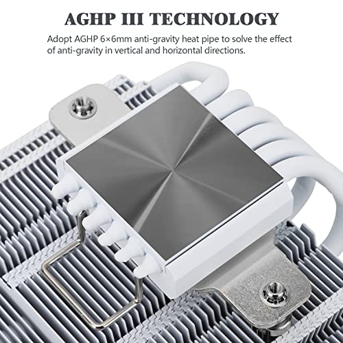 Thermalright AXP120-X67 White ARGB Low Profile CPU Air Cooler with ...