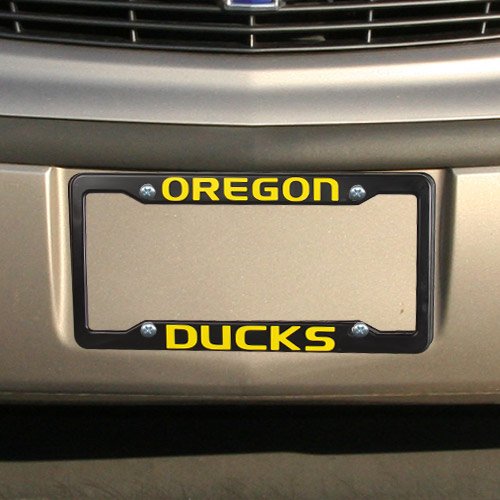 Amazon.com : Oregon Ducks Plastic License Plate Frame - Oregon Ducks ...