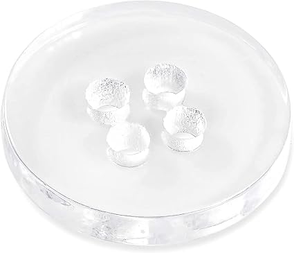 Amazon.com: Pack of 12 Clear Buttons - 0.60 inch Transparent, 4 Hole ...
