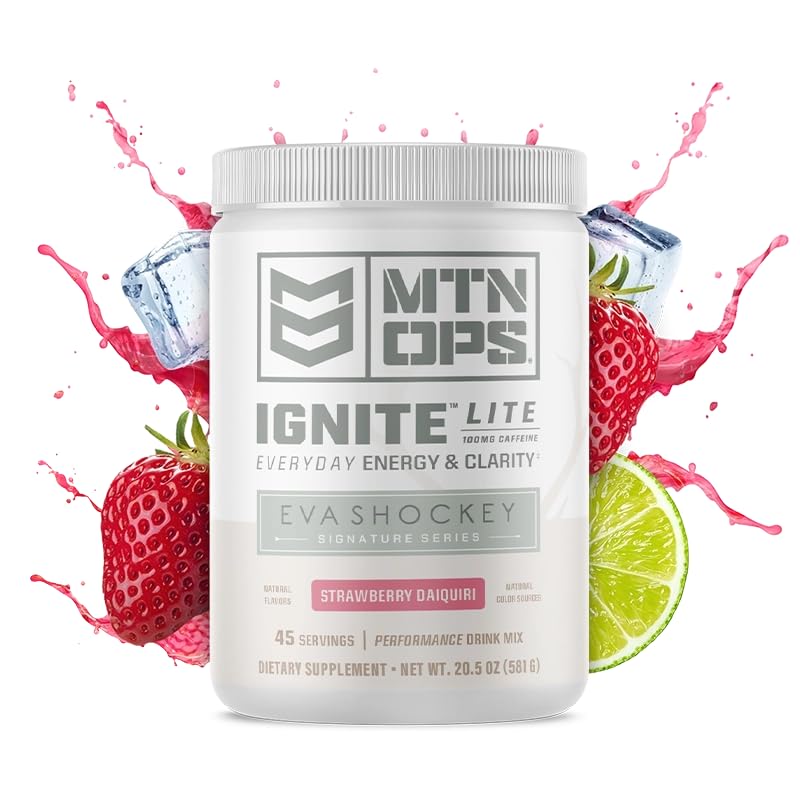 Amazon.com: MTN OPS Ignite Lite Supercharged Energy Drink Mix - 100mg ...