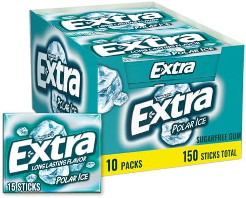 Amazon.com : EXTRA Polar Ice Chewing Gum Packs, Sugar Free Gum in Bulk ...