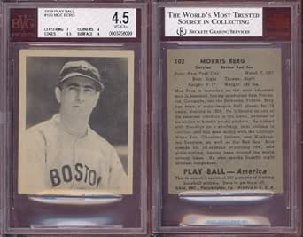 Amazon.com: 1939 Play Ball Regular (Baseball) Card# 103 moe berg of the ...