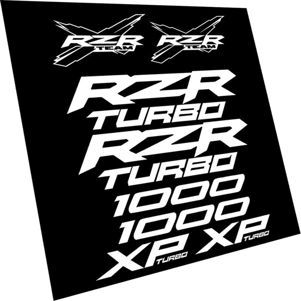 Amazon.com: KIT FOR POLARIS RZR 1000 TURBO XP VINYL STICKER DECAL ...