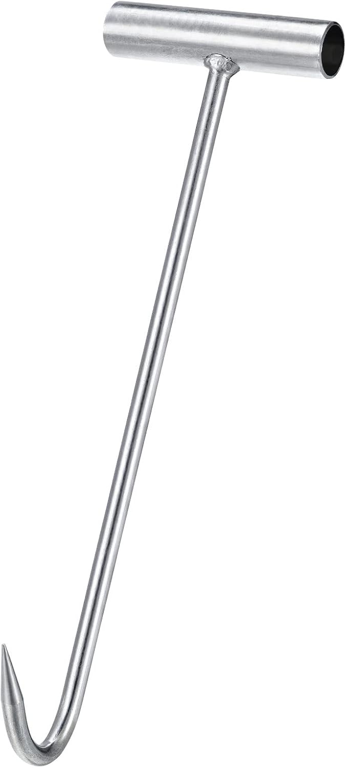 Amazon.com: uxcell T-Handle Meat Boning Hook, Galvanized T Hooks for ...