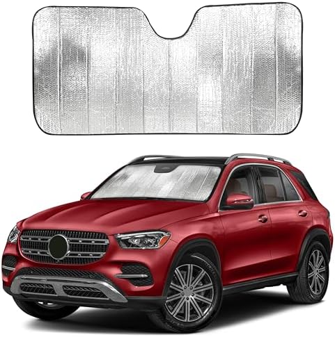 Amazon.com: Motor Trend Front Windshield Sun shade - Accordion Folding ...