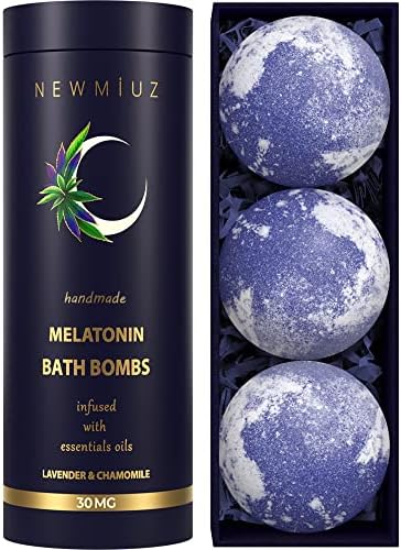 Amazon.com: Deep Sleep Bubble Bath Bombs Infused Lavender and Chamomile ...