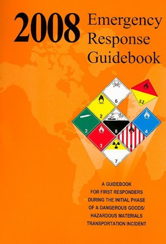 Buy Emergency Response Guidebook 2008 A Guidebook For First Responders