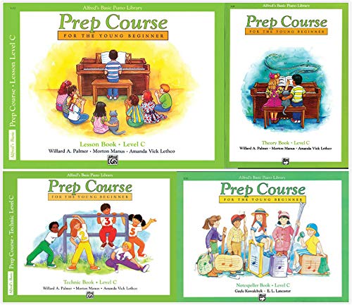 Alfred's Basic Piano Prep Course Level C Set (4 Books) Lesson Book C ...
