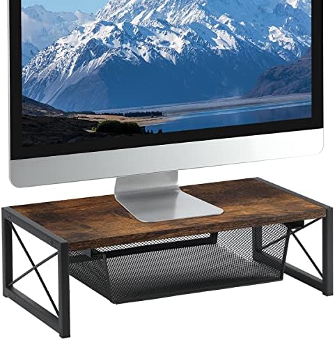 Amazon.com: YINMIT Monitor Stand Riser with Storage Drawer, 17.7 Inch ...