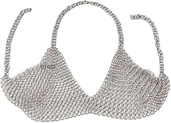 Amazon.com: RHISI Chainmail Bra Chain Mail Bra Aluminum Bra Aluminum ...