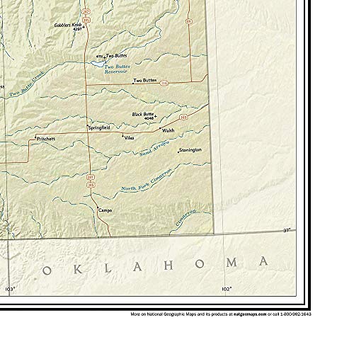 Snapklik.com : National Geographic Colorado Wall Map