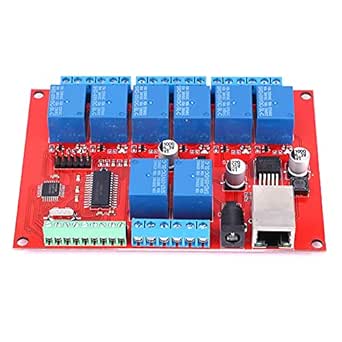 Amazon.com: Module, 8 Channel Ethernet Relay Board TCP UDP Module Controller, Control 8 Relay ...