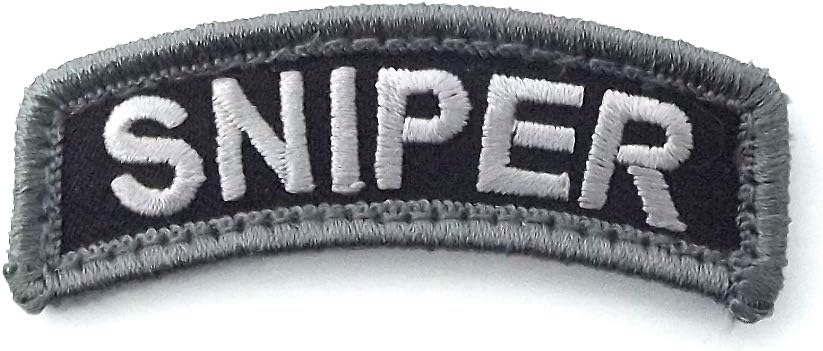 Amazon.com: Mil Spec Monkey Sniper TAB 2.5 Inch x 1 Inch Morale Patch - SWAT (Black) : Sports ...