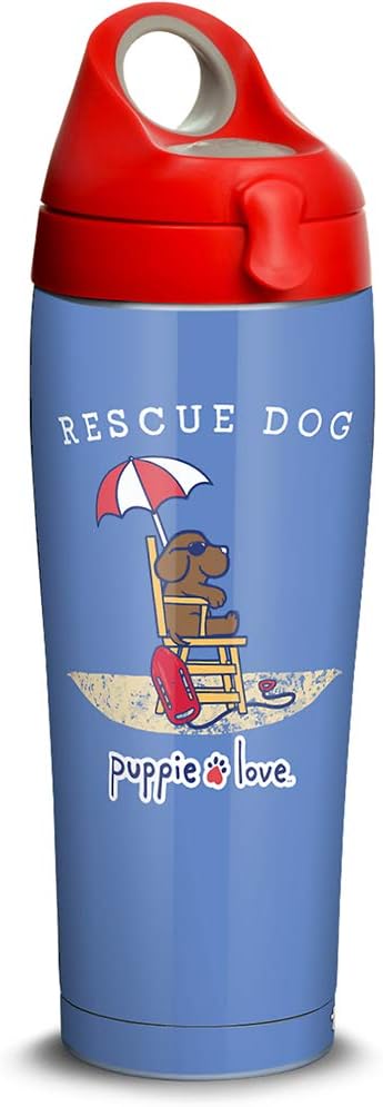 Amazon.com | Tervis Puppie Love-Rescue Dog Insulated Tumbler with Lid ...