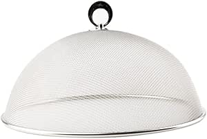 Amazon.com: Ochine Stainless Steel Mesh Dome Food Cover Round Splatter Cover Screen Food Tent ...