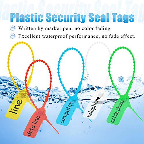 Snapklik.com : 105Pcs Red Yellow Blue Green White Security Zip Ties ...