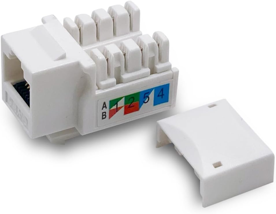Amazon.com: (10-Pack) [UL Listed] - Ethernet Wall Jack - Keystone Jack ...