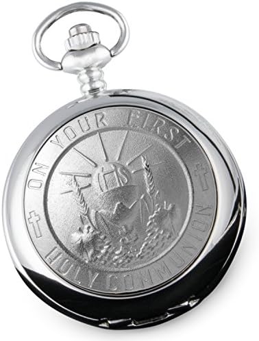 De Walden Boy's First Holy Communion Pewter Front Pocket Watch Gift ...