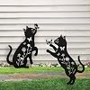 Amazon.com: Cat Decorative Garden Stakes Cat Outdoor Decor Stake ...