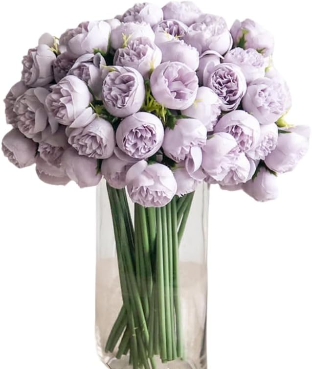 Amazon.com: XIZHI 18 Pcs Ranunculus Artificial Flower 11.8" and 54 ...