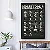 Amazon.com: ZHAOYZZY Morse Code Poster Morse Code and Phonetic Alphabet ...