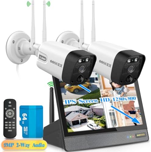 Amazon.com : (5.0MP & PIR Detection) 2-Way Audio Dual Antennas Outdoor ...