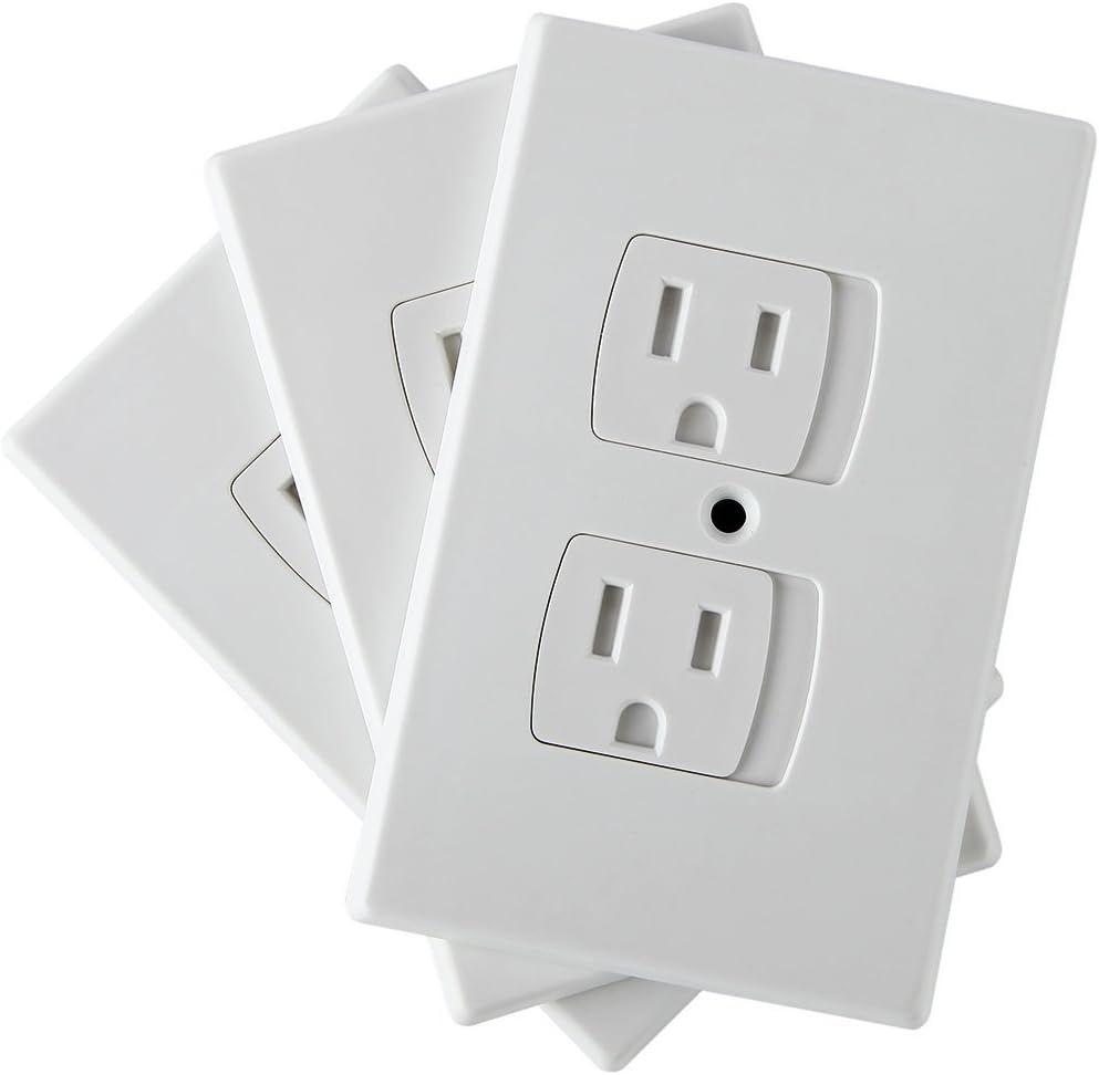 Amazon.com : Mommy's Helper Safe Plate Self Closing Electrical Outlet ...