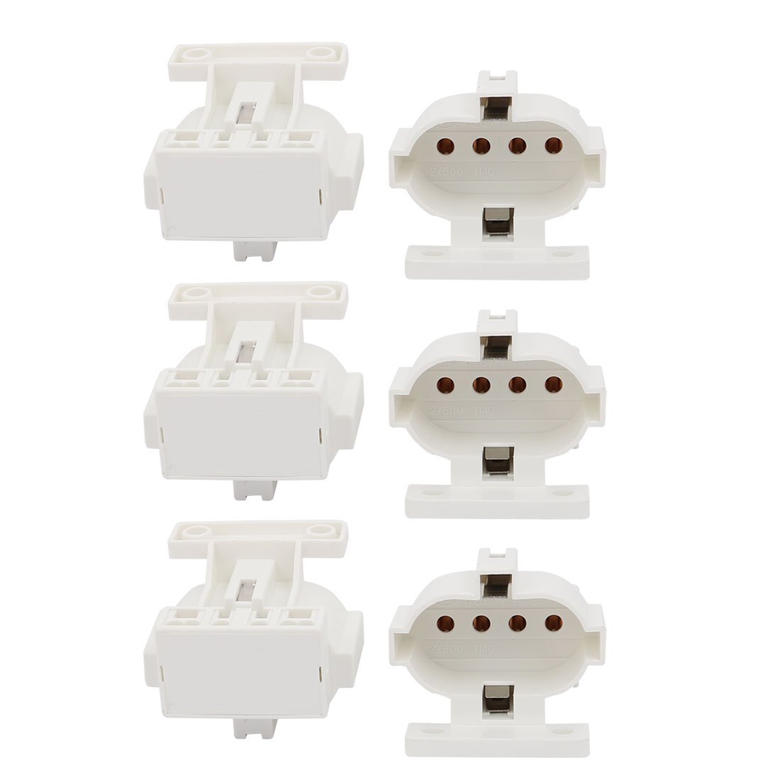 uxcell 6Pcs H Lamp Fluorescent Light Holder 2G7 Base Single Head ...