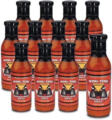 Amazon.com : Wing Time Buffalo Wing Sauce, Hot, 13 Ounce (Pack of 2 ...