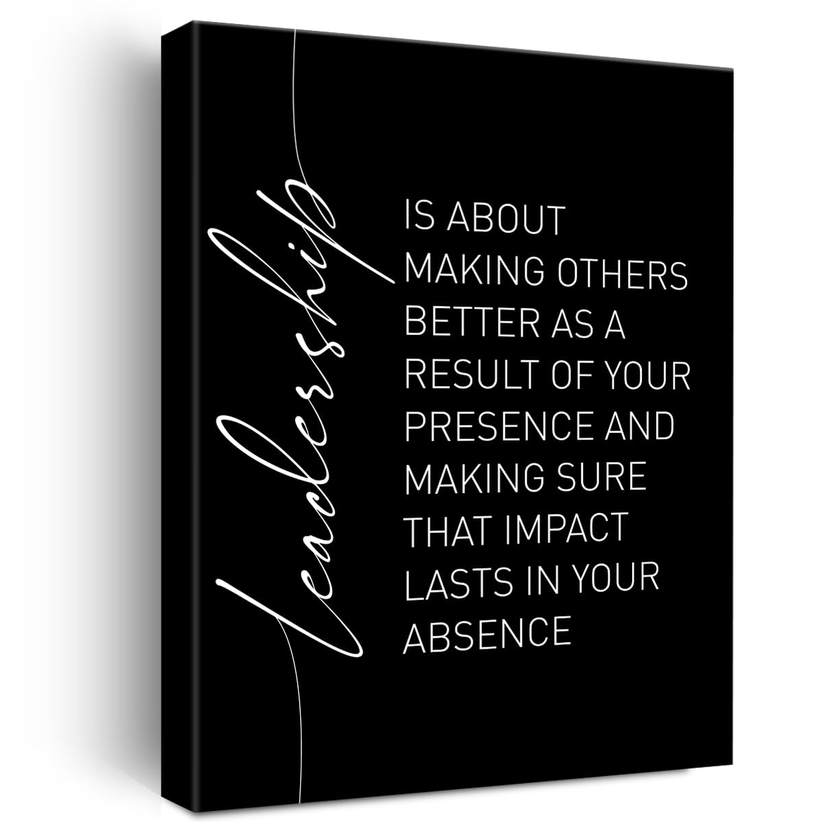 Leadership Quote Canvas Wall Art Motivational Leadership Canvas Print ...