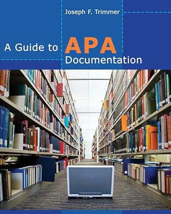 Amazon.com: A Guide to APA Documentation: 9780840030108: Trimmer ...
