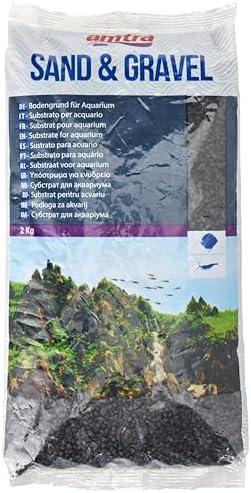 Amtra Black Ceramized Quartz – Feiner Quarz-Aquariumsand, für Süß oder ...