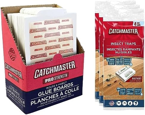 Amazon.com : Catchmaster Pro Strength Mouse & Crawling Insect Glue Trap ...