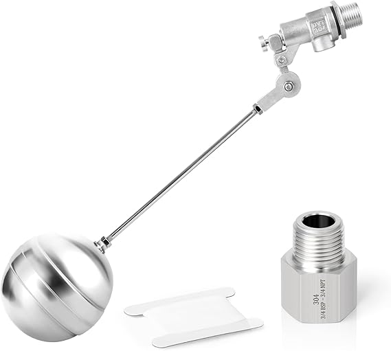 TAISHER 1PCS 3/4" 304 Stainless Steel Float Ball Valve with 3/4"G ...