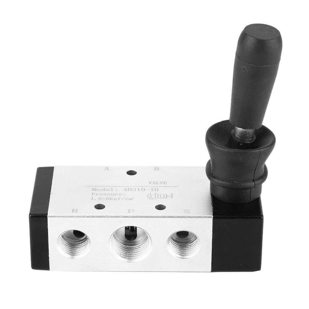 Buy Air Hand Lever Operated Valve, 5 Way 2 Postion Pneumatic Solenoid ...