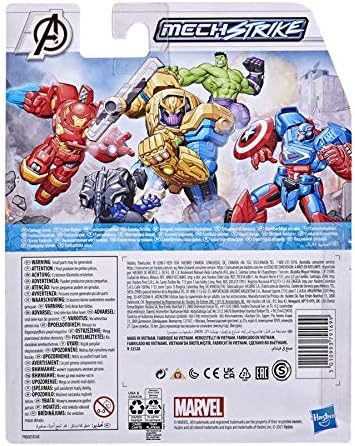 Marvel Avengers Mech Strike 15-cm-scale Action Figure Toy Hulk and ...