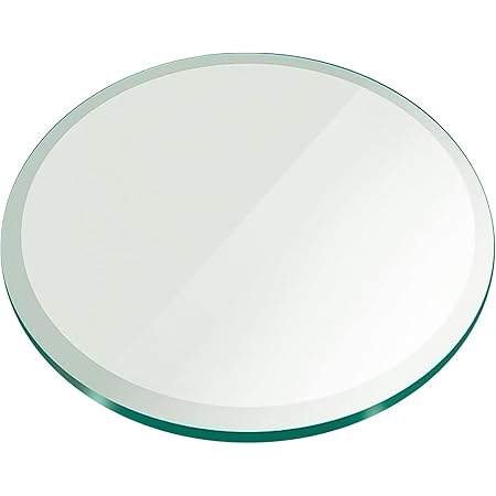 Amazon.com - 45" Round Clear Tempered Glass Table Top 1/4" Thick Flat ...