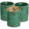 Amazon.com: 3-Pack 72 Gallon Lawn Garden Bags,Reusable Extra Large Leaf ...