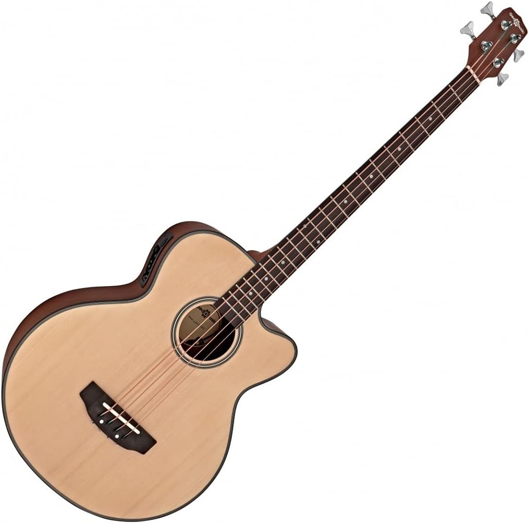 Basso Acustico 4 Corde AB-100NT di Gear4music Natural : Amazon.it ...