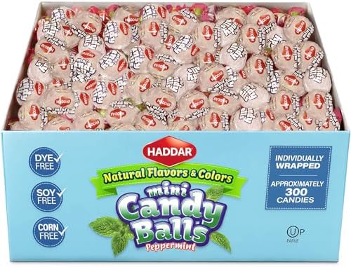 Amazon.com : Haddar Peppermint Flavor Dye Free Hard Candy, 2.6lbs ...