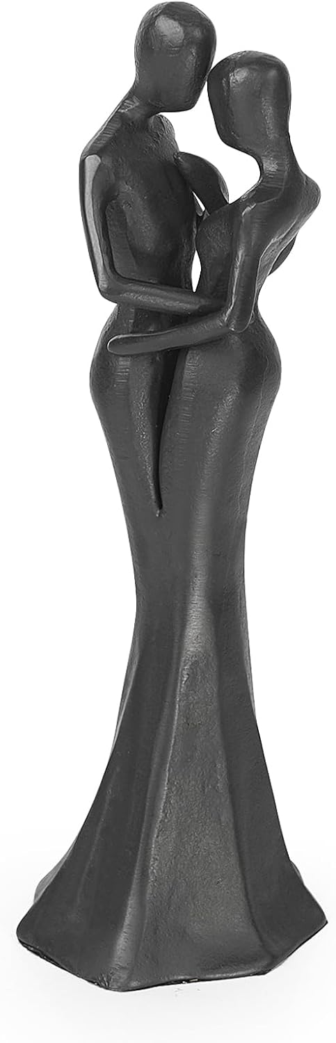 Aoneky Affectionate Couple Art Iron Sculpture - 6th Wedding Anniversary ...